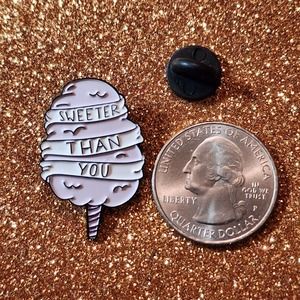Boutique | Jewelry | 32 Sweeter Than You Cotton Candy Enamel Pin | Poshmark